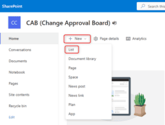 Building a Change Management Request System with Microsoft 365