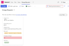 Building a Change Management Request System with Microsoft 365