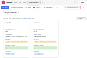 Building a Change Management Request System with Microsoft 365